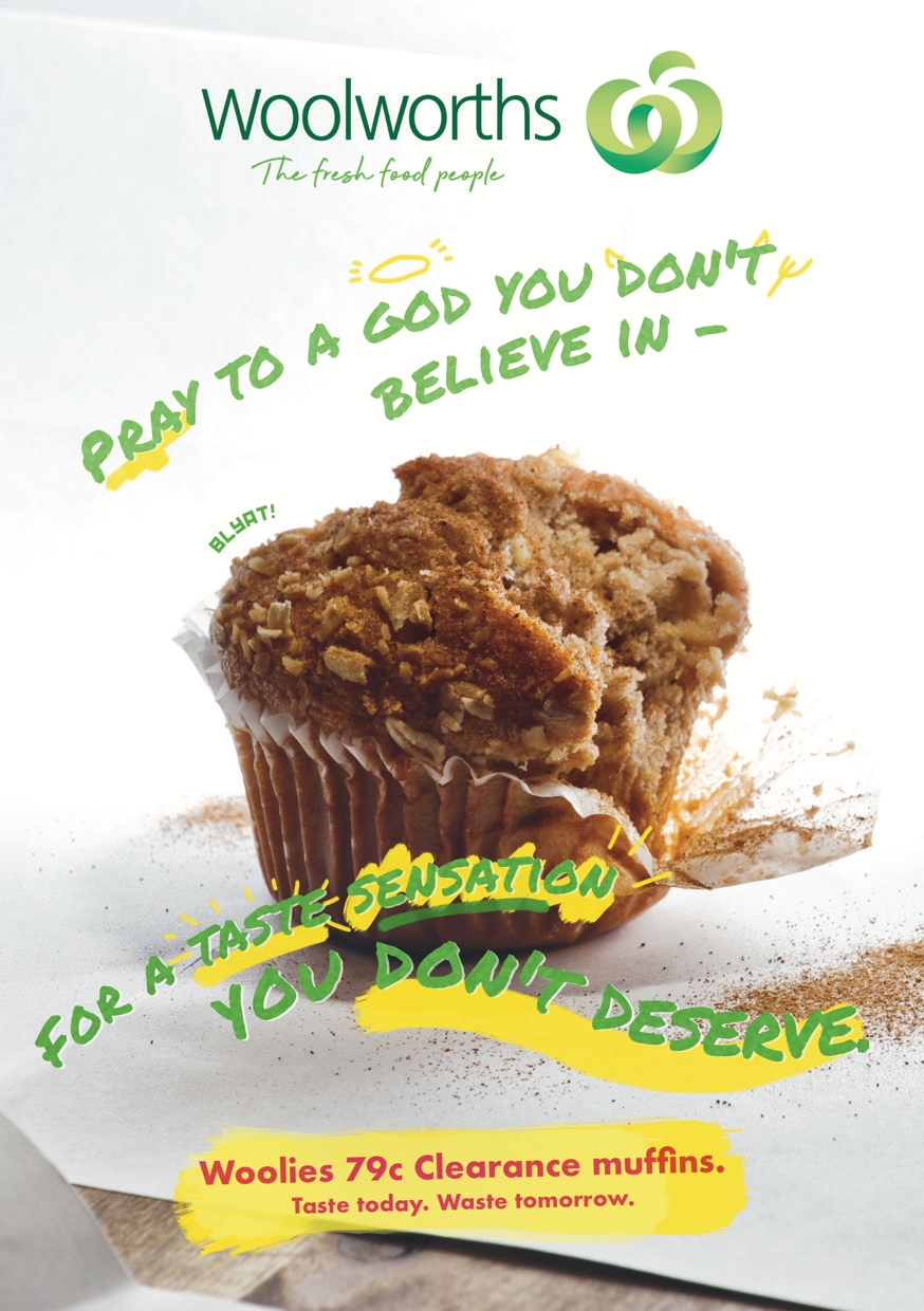 A mock Woolies ad I made as a project for Faxmag magazine - a charity ...